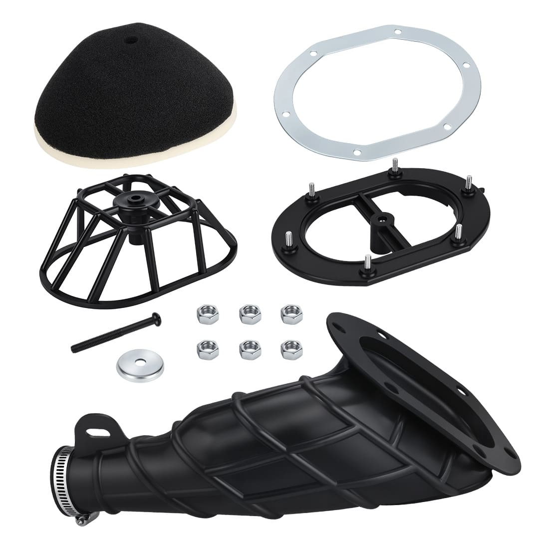 Intake Duct Tube Joint & Air Filter Kit & Cage Guide Holder Plate For ...